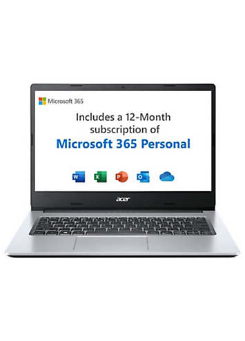Acer Aspire 1 14 Inch Laptop - Intel Celeron 4GB 64GB Windows 11 ...