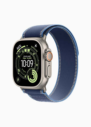 Apple Watch Ultra 3 GPS + Cellular 49mm Natural Titanium Case with Blue ...