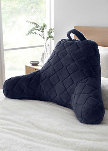 Catherine Lansfield Cosy Diamond High Back Cuddle Cushion | Grattan