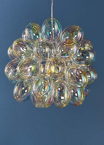 Chic Living Iridescent Infinity Cluster Glass Ceiling Light | Grattan