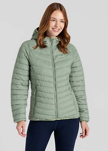 Craghoppers Compresslite IX Deep Bud Green Hooded Jacket | Grattan