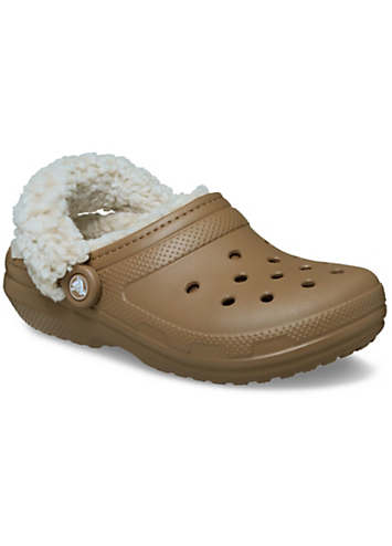 Crocs Classic Brown Fleece Lined Clogs | Grattan