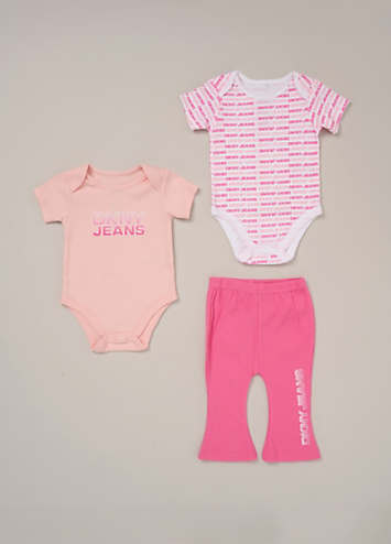 DKNY Kids 3-Piece Bodysuit & Leggings Outfit Set | Grattan