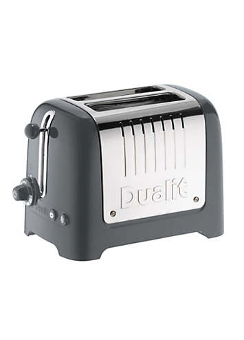 Dualit Lite 2 Slice Toaster 26204 - Gloss Grey | Grattan