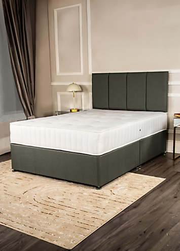 Esme Non Store Divan Set With Open Coil Orthopaedic Mattress | Grattan