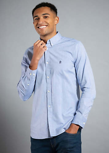 French Connection Cotton Long Sleeve Oxford Shirt | Grattan