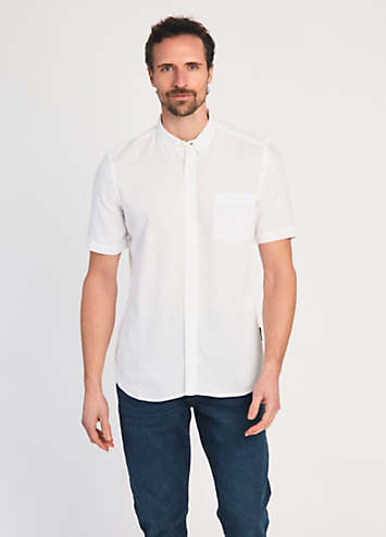 French Connection Linen Blend Short Sleeve Shirt | Grattan