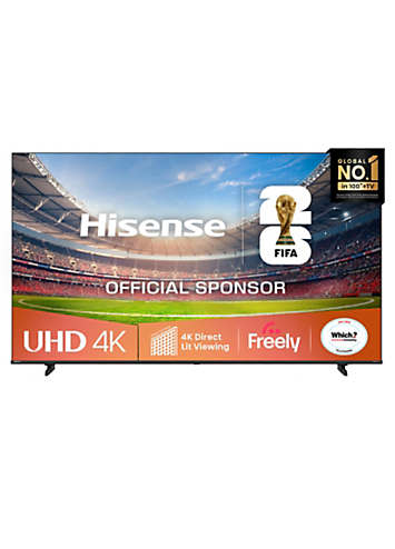 Hisense 85’’ A6QTUK 4K Ultra HD Smart TV with Freely | Grattan