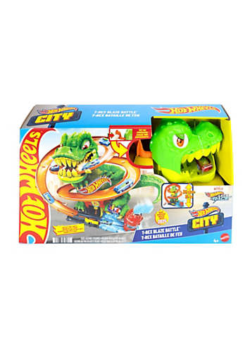 Hot Wheels City T-Rex Blaze Battle Playset | Grattan