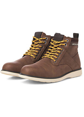 Jack & Jones Brown Denver Combo Boots | Grattan