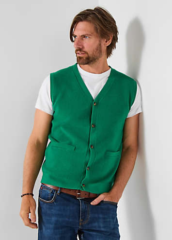 Joe Browns Smart Button-Up Versatile Knitted Waistcoat | Grattan