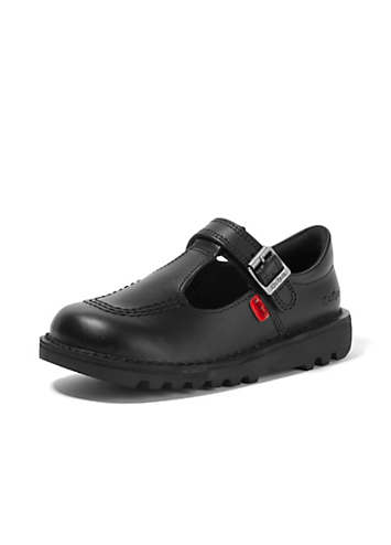 Kickers Infant/Junior Girls Kick T-Bar Vel Leather Shoes | Grattan