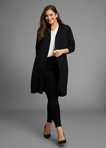 Laura Scott Edge to Edge Longline Jersey Cardigan | Grattan