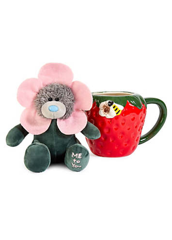 Me to You Tatty Teddy Hand-Painted Ceramic Strawberry Mug & Plush Bear ...