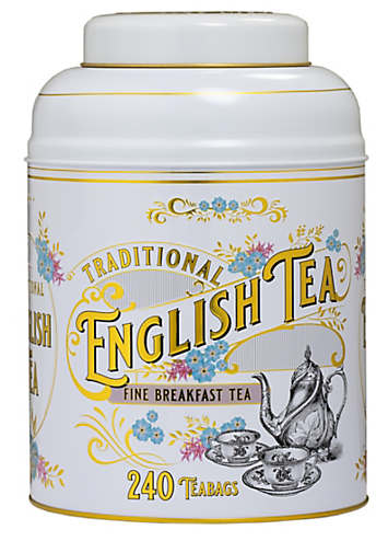New English Teas Vintage Victorian Deluxe Tea Caddy - Ivory | Grattan