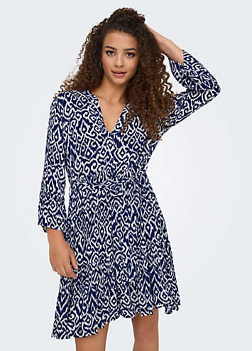 Only Clementine Three-Quarter Sleeve Dress | Grattan