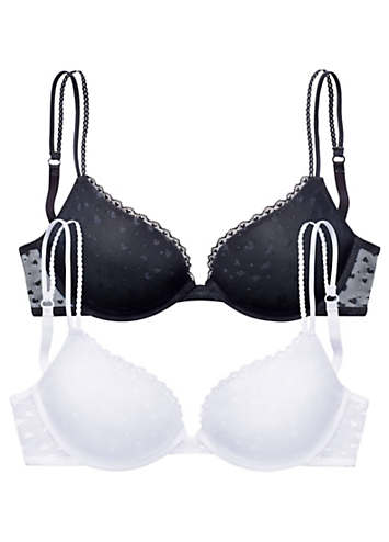 Petite Fleur Pack of 2 Push-Up Bras | Grattan