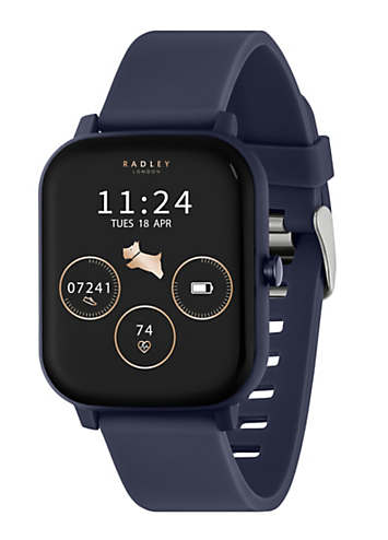 Radley London Series 46 Ink Blue Silicone Strap Smart Watch | Grattan