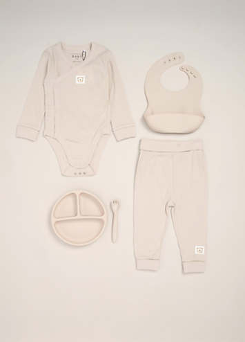 Rock a Bye Baby Toddler 5 Piece Outfit & Feeding Gift Set | Grattan