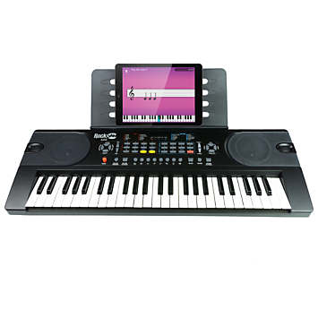 RockJam 49 Key Digital Piano Keyboard with Music Stand & Note Stickers ...