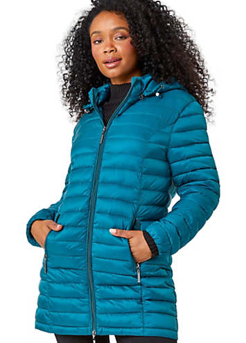 Roman Petite Quilted Longline Puffer Coat | Grattan