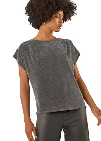 Roman Shimmer Scoop Back Stretch Top | Grattan