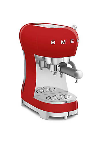 SMEG ECF02RDUK Espresso Coffee Machine Red | Grattan