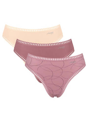 Sloggi Pack of 3 GO Crush Mini Briefs | Grattan