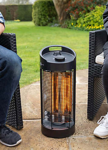 Smart Solar Grande Mojo Rotating Heater - 600/1200W Carbon Fibre | Grattan