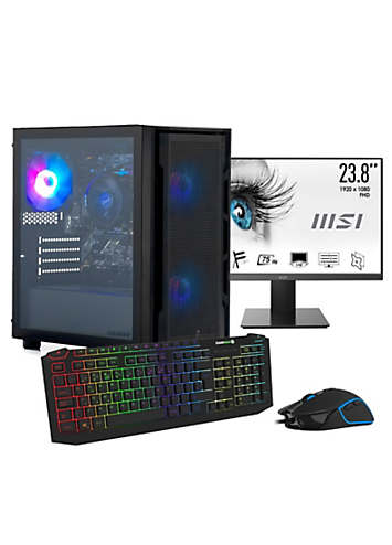 Stormforce Onyx Gaming Desktop Bundle - AMD Ryzen 5 4500, 16GB RAM, 1TB ...