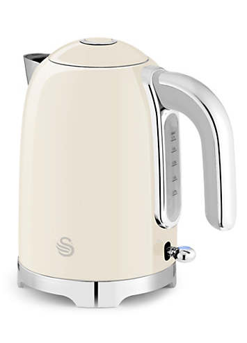 Swan SK19026CRM Solace Cordless 1.7L Kettle - Cream with Chrome Trim ...