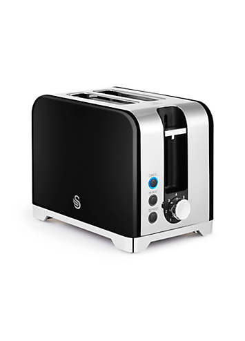 Swan ST19031BLK Solace 2 Slice Toaster - Black | Grattan