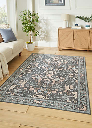 Think Rugs Versailles Floral Bird Runner | Grattan