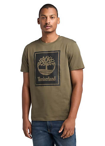 Timberland ’Stack Logo’ Print T-Shirt | Grattan