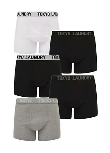 Tokyo Laundry Pack of 5 Cotton Boxers | Grattan