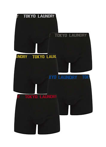 Tokyo Laundry Pack of 5 Cotton Boxers | Grattan