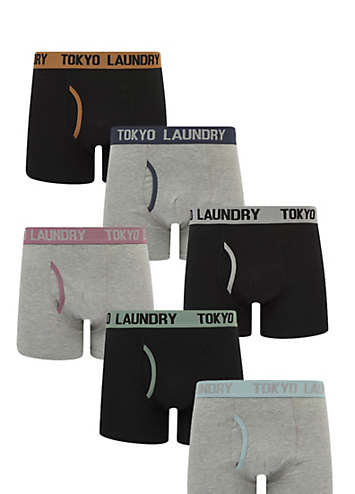 Tokyo Laundry Pack of 6 Cotton Boxers | Grattan