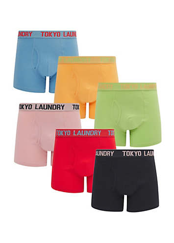 Tokyo Laundry Pack of 6 Cotton Boxers | Grattan
