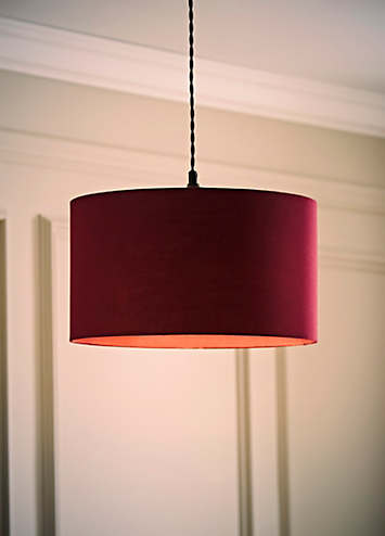 ValueLights Reni Easy Fit Plum Lamp Shade | Grattan