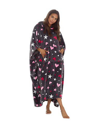 Vanilla Underground Ladies Oversized Blanket Hoodie - Extra Long Fleece ...