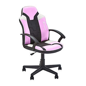 X Rocker Saturn Mid-Back Wheeled Esport Gaming Chair - Pink | Grattan
