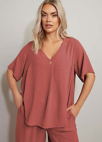 Yours Curve Button Detail Blouse | Grattan