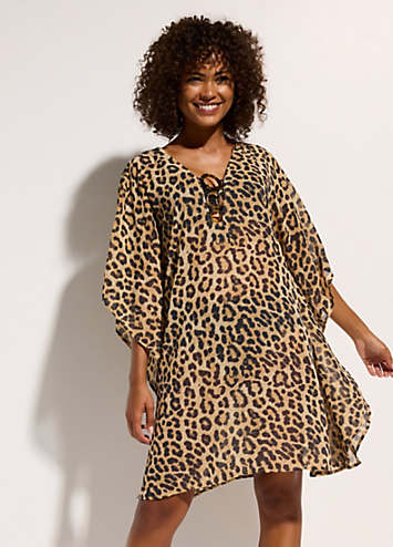 bonprix Leopard Print Beach Cover-Up | Grattan