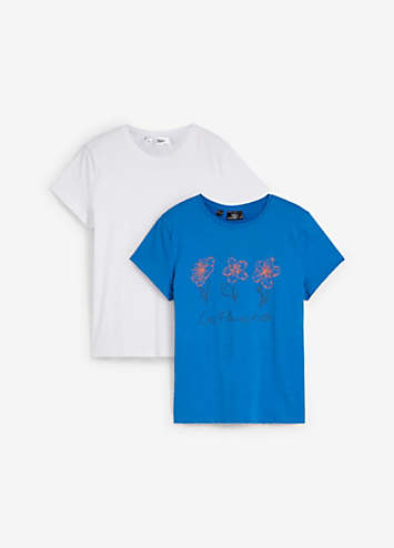 bonprix Pack of 2 T-Shirts | Grattan