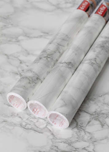 d-c-fix Pack of 3 Sticky Back Plastic Marble Grey Self Adhesive Vinyl ...