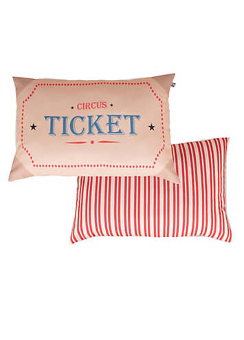 rucomfy Kids Ticket 50x30cm Bolster Cushion | Grattan