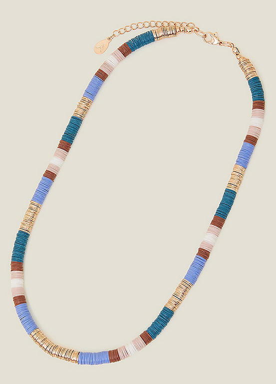 Accessorize Beaded Disc Necklace | Grattan
