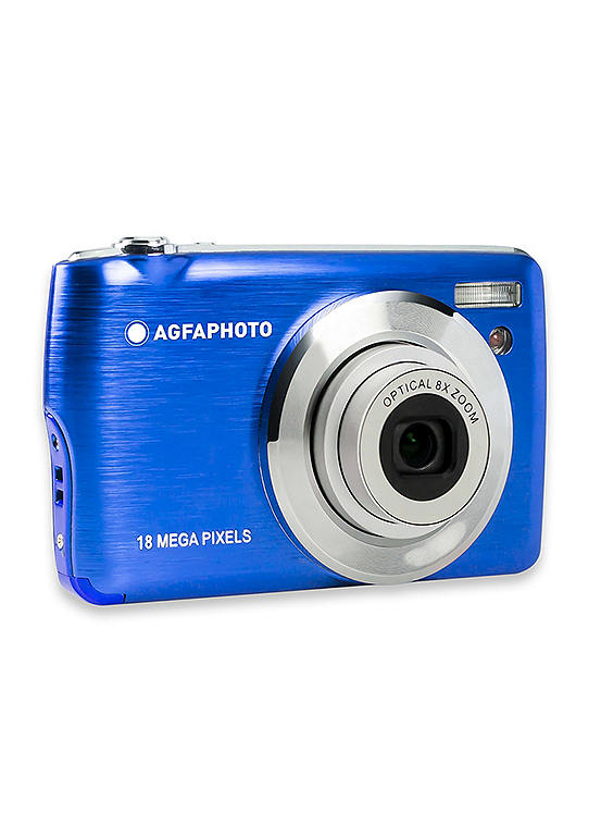 Agfa Realishot DC8200 18MP 8x Zoom Compact Digital Camera - Blue | Grattan