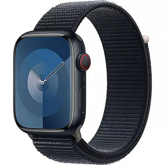Apple Watch Series 9 GPS + Cellular 45mm Midnight Aluminium Case with Midnight Sport Loop | Grattan