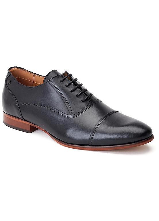 Base London Black Angelo Derby Shoes | Grattan